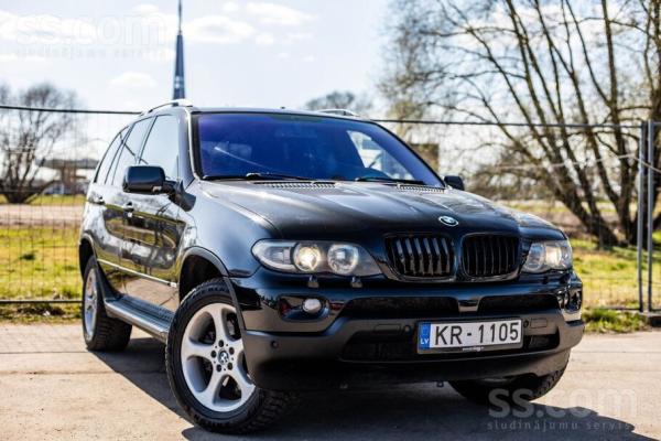 Melns BMW X5 2005 Rīga, ar dzinēja tilpumu 3.00 L un nobraukumu 343 tūkst. km par 5990 €, foto 2 vietnē AUTOMOTO.COM.LV