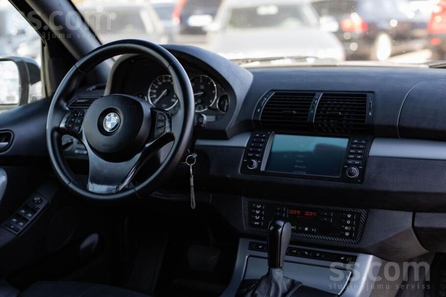 Melns BMW X5 2005 Rīga, ar dzinēja tilpumu 3.00 L un nobraukumu 343 tūkst. km par 5990 €, foto 26 vietnē AUTOMOTO.COM.LV