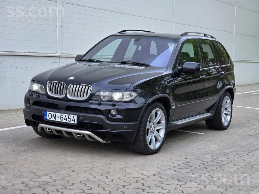 Black BMW X5 2005 in Riga, with an engine capacity of 4.80 L and mileage of 371 thousand km for 8490 €, photo 3 on AUTOMOTO.COM.LV