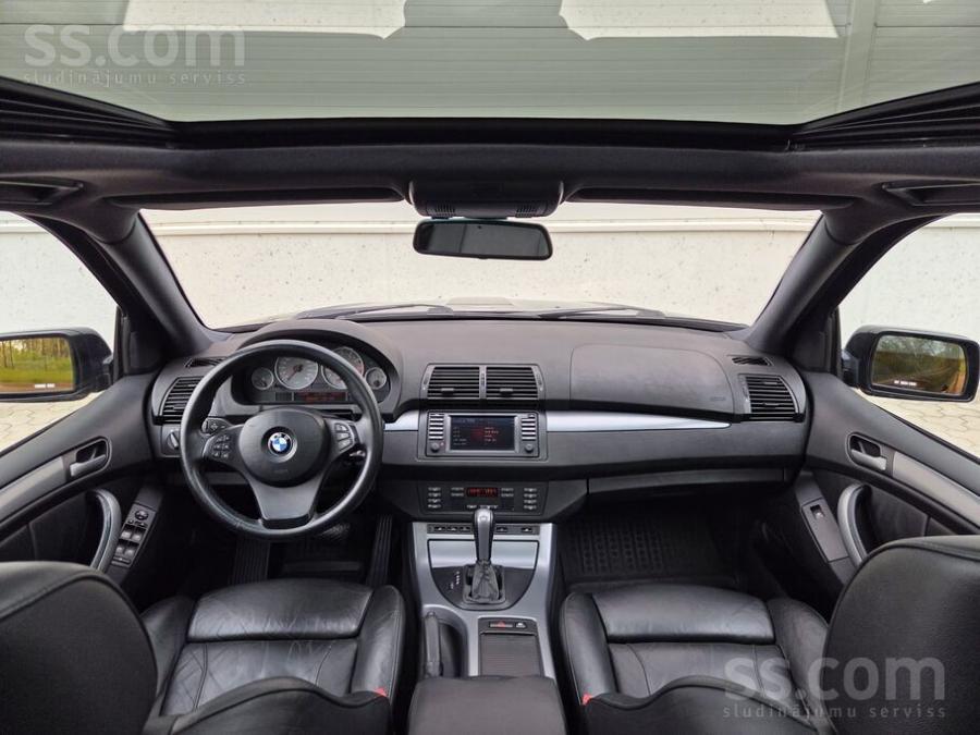 Black BMW X5 2005 in Riga, with an engine capacity of 4.80 L and mileage of 371 thousand km for 8490 €, photo 15 on AUTOMOTO.COM.LV