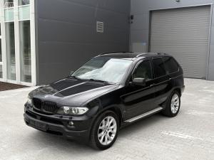 Black BMW X5 2005 in Kaunas, with an engine capacity of 3.00 L and mileage of 352 thousand km for 4450 €, photo 6 on AUTOMOTO.COM.LV