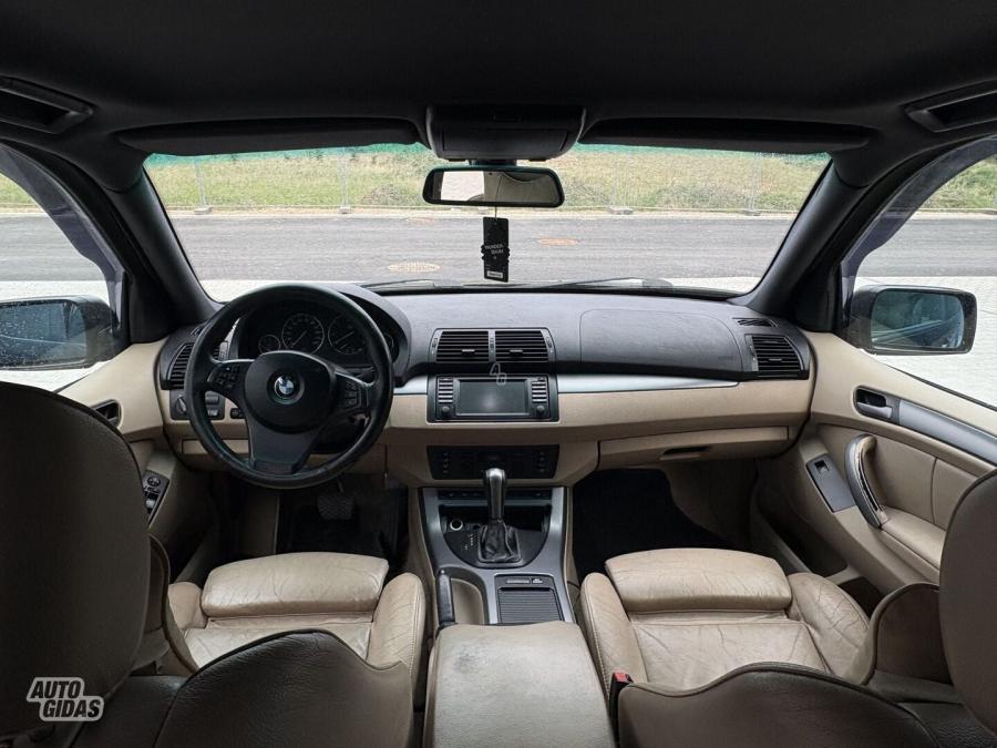 Black BMW X5 2005 in Kaunas, with an engine capacity of 3.00 L and mileage of 352 thousand km for 4450 €, photo 15 on AUTOMOTO.COM.LV