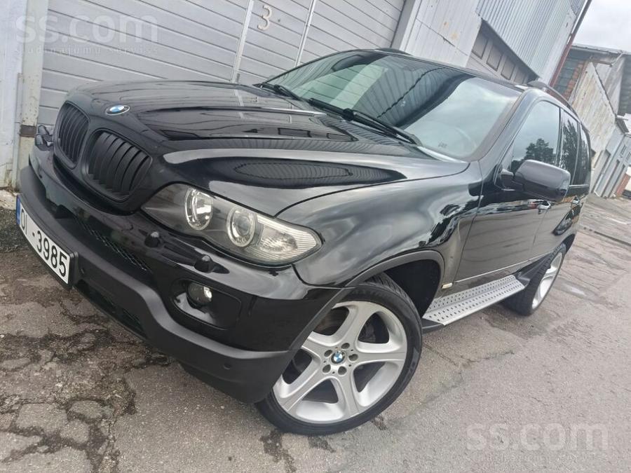 Black BMW X5 2005 in Riga, with an engine capacity of 3.00 L and mileage of 310 thousand km for 5900 €, photo 1 on AUTOMOTO.COM.LV