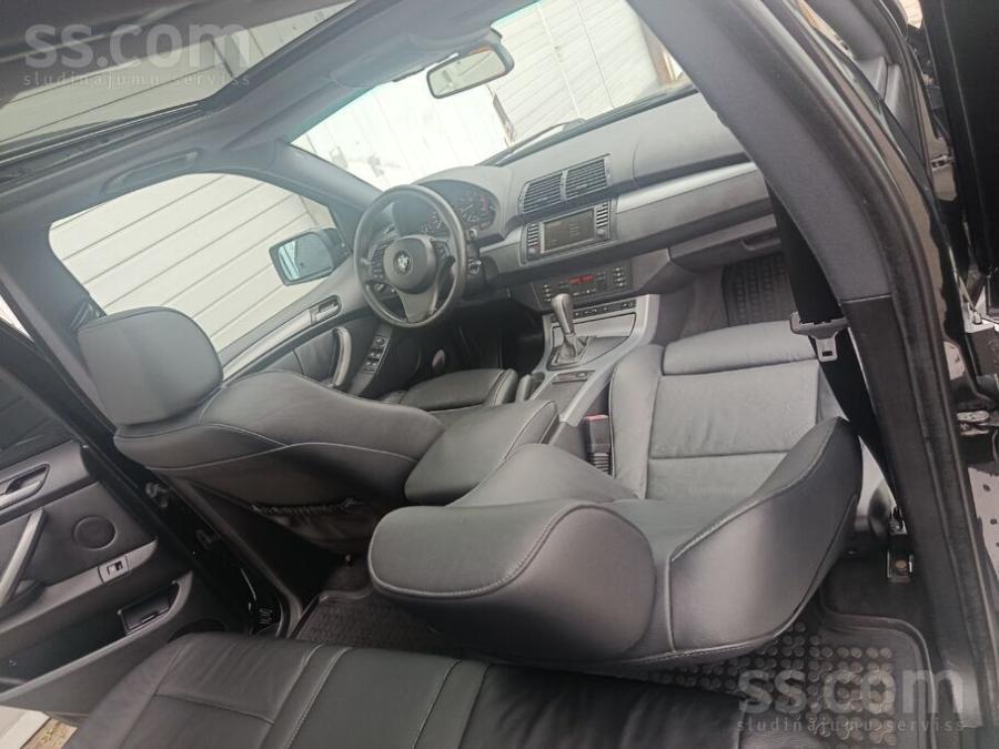 Black BMW X5 2005 in Riga, with an engine capacity of 3.00 L and mileage of 310 thousand km for 5900 €, photo 25 on AUTOMOTO.COM.LV