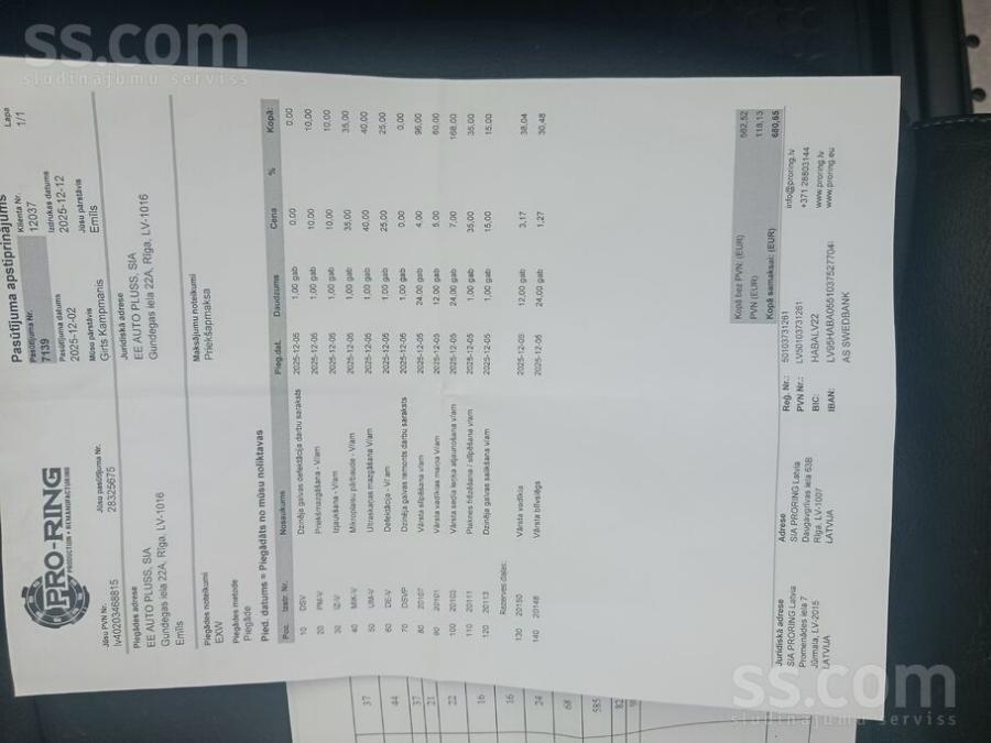 Black BMW X5 2005 in Riga, with an engine capacity of 3.00 L and mileage of 310 thousand km for 5900 €, photo 32 on AUTOMOTO.COM.LV