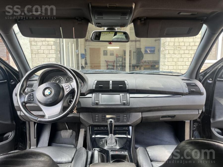 Black BMW X5 2005 in Liepaja, with an engine capacity of 3.00 L and mileage of 0 thousand km for 5000 €, photo 6 on AUTOMOTO.COM.LV