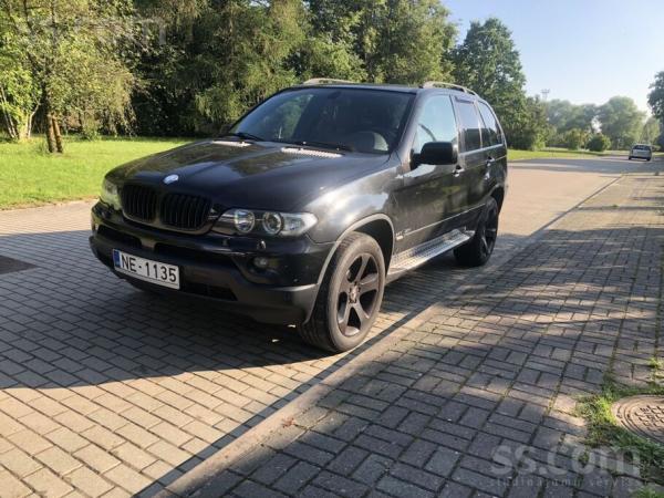 Black BMW X5 2005 in Riga, with an engine capacity of 3.00 L and mileage of 333 thousand km for 4850 €, photo 2 on AUTOMOTO.COM.LV
