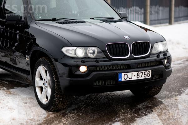 Black BMW X5 2005 in Riga, with an engine capacity of 3.00 L and mileage of 333 thousand km for 6700 €, photo 1 on AUTOMOTO.COM.LV