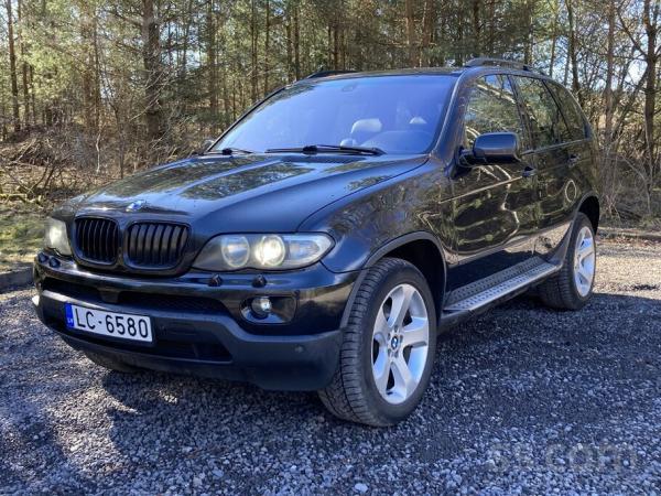 Black BMW X5 2005 in Liepaja, with an engine capacity of 3.00 L and mileage of 416 thousand km for 4300 €, photo 1 on AUTOMOTO.COM.LV