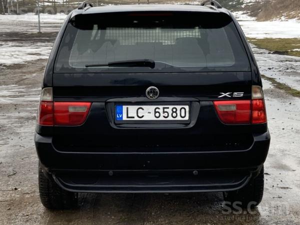 Black BMW X5 2005 in Liepaja, with an engine capacity of 3.00 L and mileage of 416 thousand km for 4300 €, photo 5 on AUTOMOTO.COM.LV