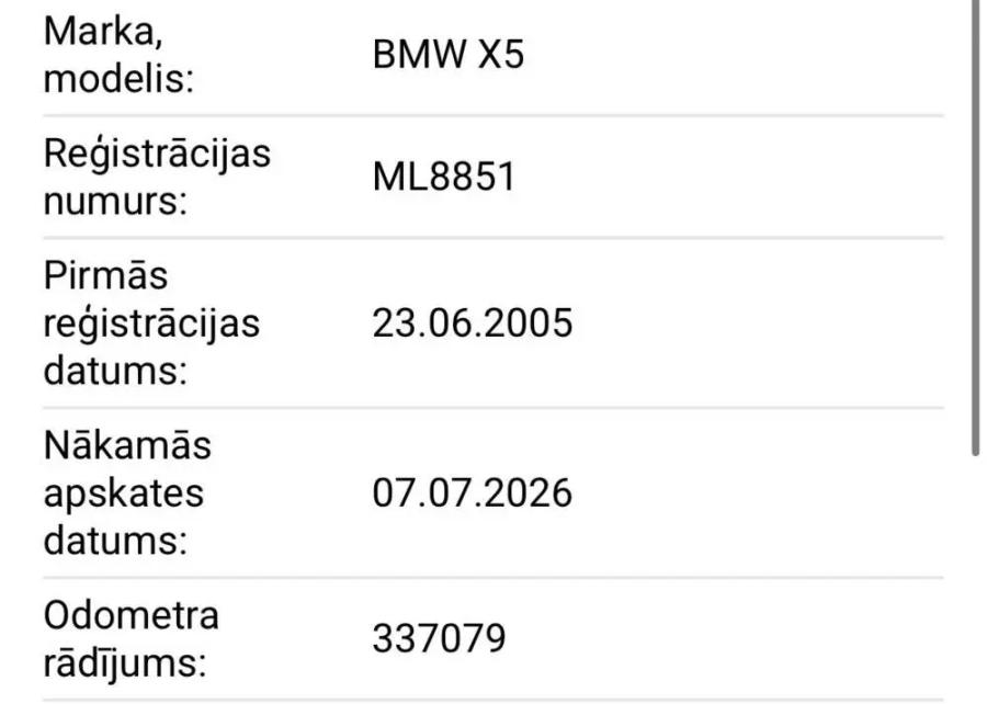 Melns BMW X5 2005 Rīga, ar dzinēja tilpumu 3.00 L un nobraukumu 339 tūkst. km par 4990 €, foto 26 vietnē AUTOMOTO.COM.LV