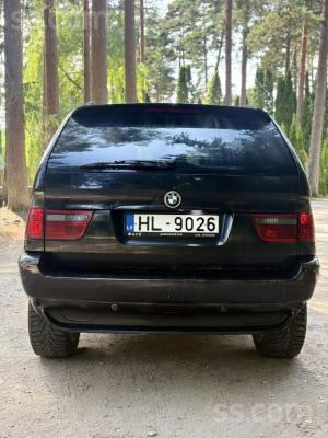 Black BMW X5 2005 in Kuldiga, with an engine capacity of 3.00 L and mileage of 0 thousand km for 3500 €, photo 4 on AUTOMOTO.COM.LV