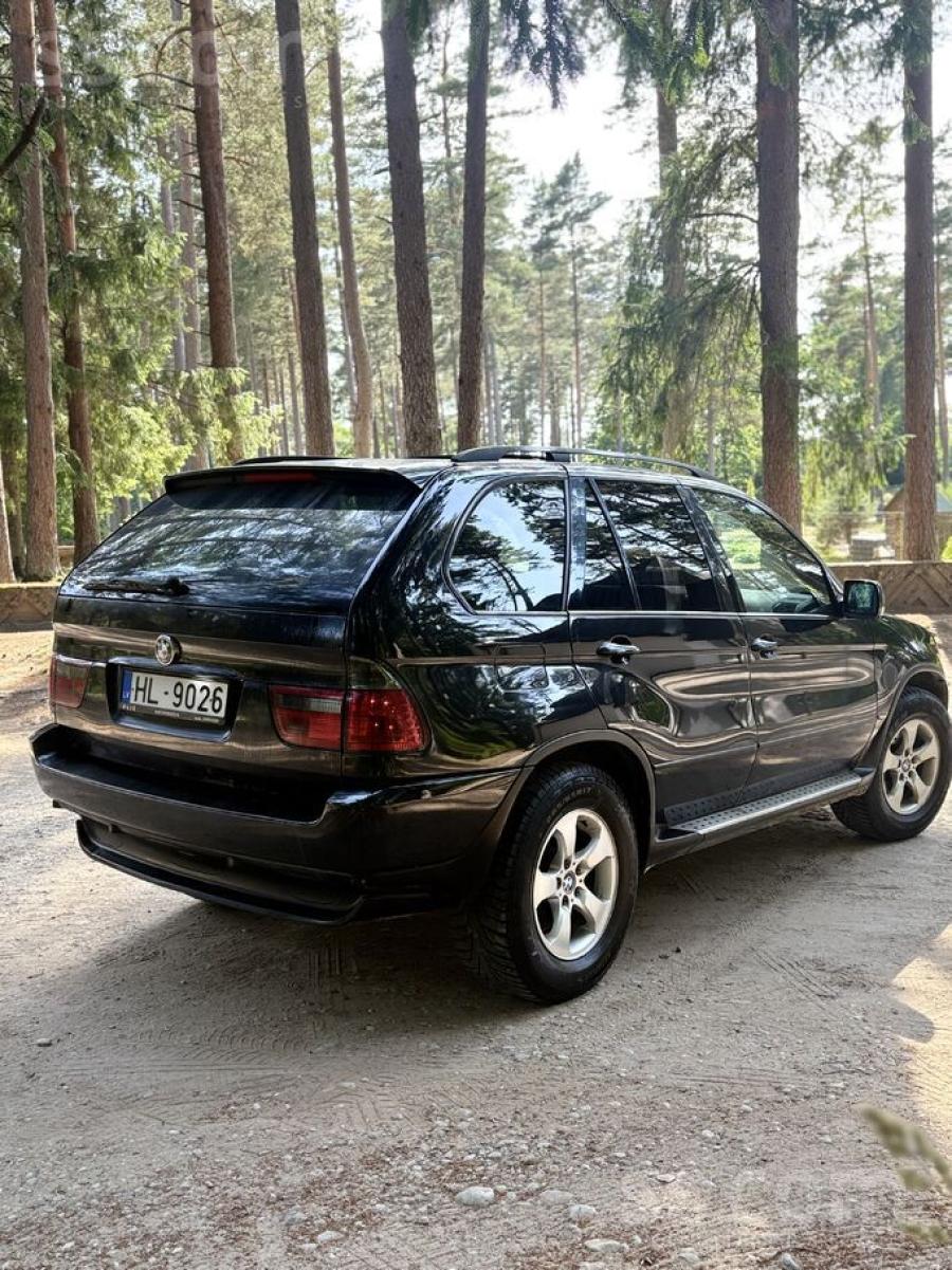 Black BMW X5 2005 in Kuldiga, with an engine capacity of 3.00 L and mileage of 0 thousand km for 3500 €, photo 6 on AUTOMOTO.COM.LV