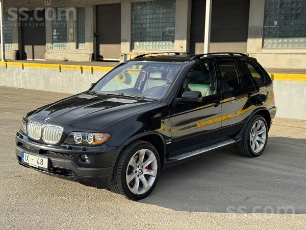 Black BMW X5 2005 in Riga, with an engine capacity of 4.80 L and mileage of 291 thousand km for 14990 €, photo 8 on AUTOMOTO.COM.LV