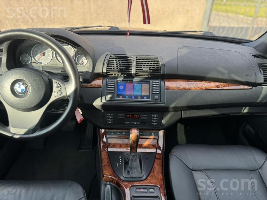 Melns BMW X5 2005 Rīga, ar dzinēja tilpumu 4.80 L un nobraukumu 291 tūkst. km par 14990 €, foto 13 vietnē AUTOMOTO.COM.LV