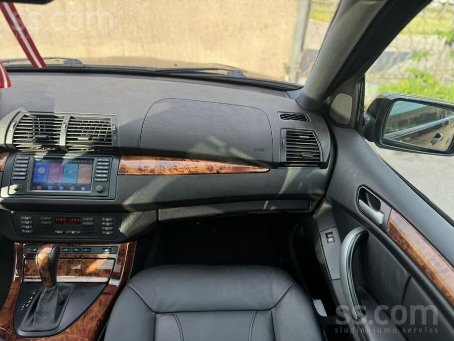 Melns BMW X5 2005 Rīga, ar dzinēja tilpumu 4.80 L un nobraukumu 291 tūkst. km par 14990 €, foto 17 vietnē AUTOMOTO.COM.LV