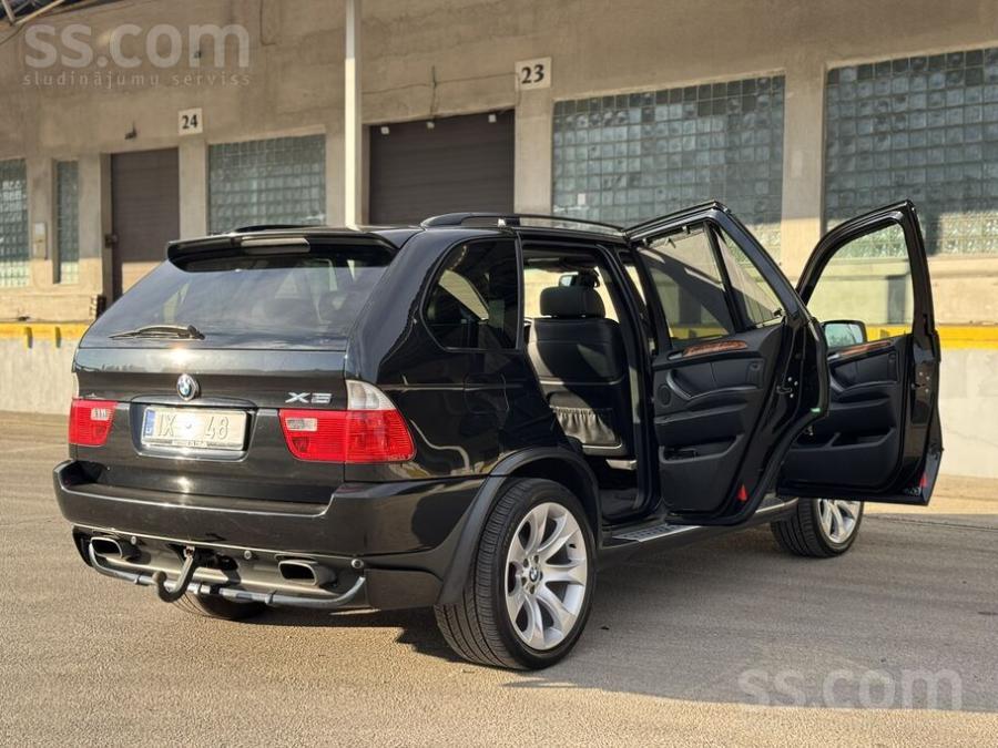 Melns BMW X5 2005 Rīga, ar dzinēja tilpumu 4.80 L un nobraukumu 291 tūkst. km par 14990 €, foto 35 vietnē AUTOMOTO.COM.LV