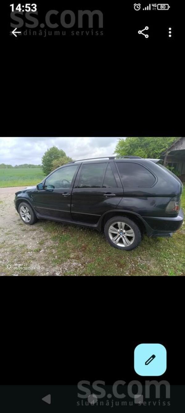 Melns BMW X5 2005 Liepāja, ar dzinēja tilpumu 3.00 L un nobraukumu 301 tūkst. km par 5550 €, foto 6 vietnē AUTOMOTO.COM.LV