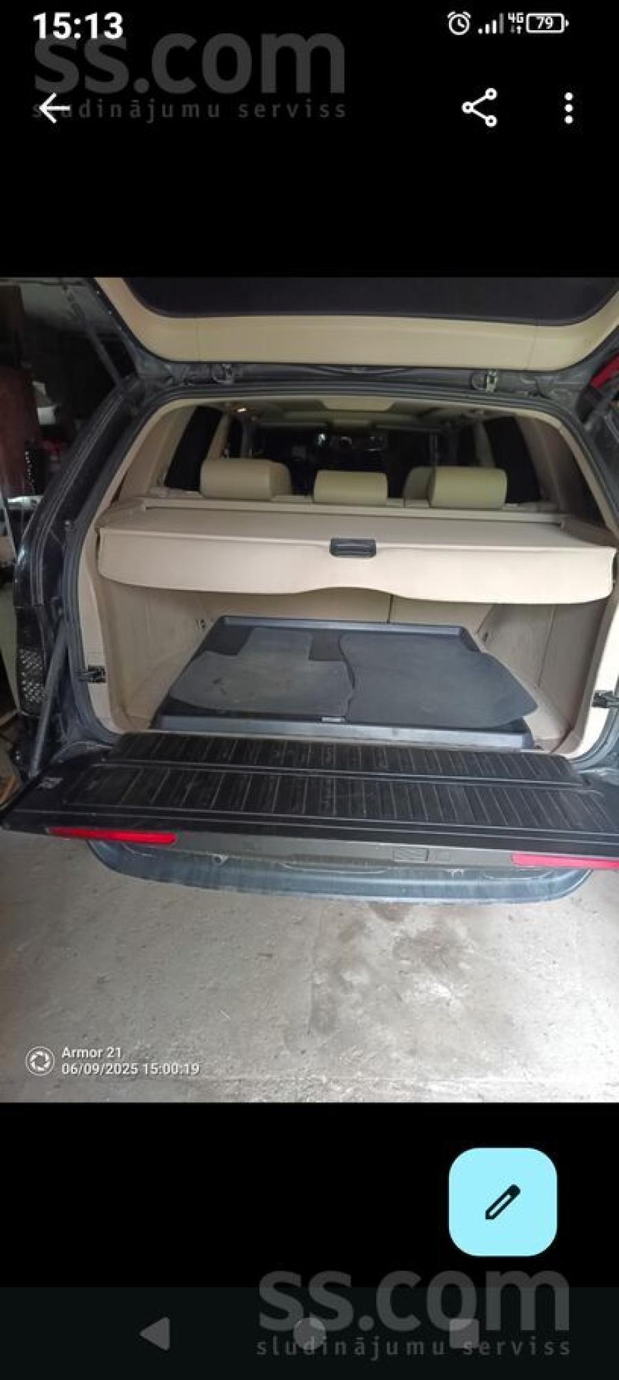 Black BMW X5 2005 in Liepaja, with an engine capacity of 3.00 L and mileage of 301 thousand km for 5550 €, photo 11 on AUTOMOTO.COM.LV