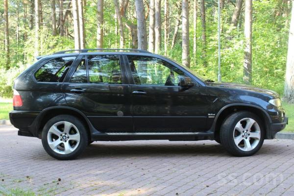 Black BMW X5 2005 in Ventspils, with an engine capacity of 3.00 L and mileage of 350 thousand km for 3200 €, photo 4 on AUTOMOTO.COM.LV