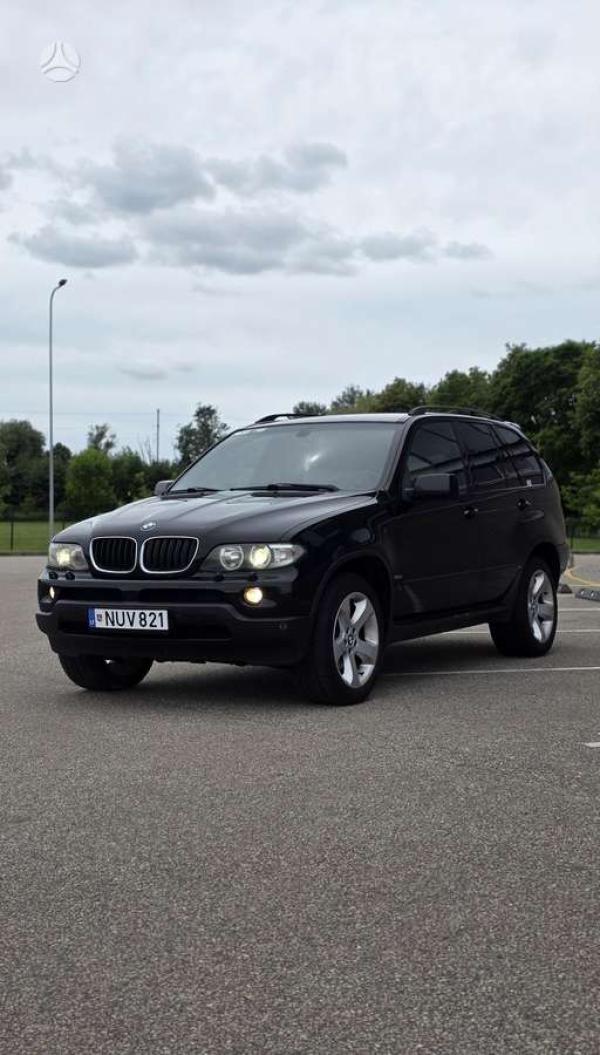 Black BMW X5 2005 in Kedainiai, with an engine capacity of 2.99 L and mileage of 274 thousand km for 5000 €, photo 1 on AUTOMOTO.COM.LV
