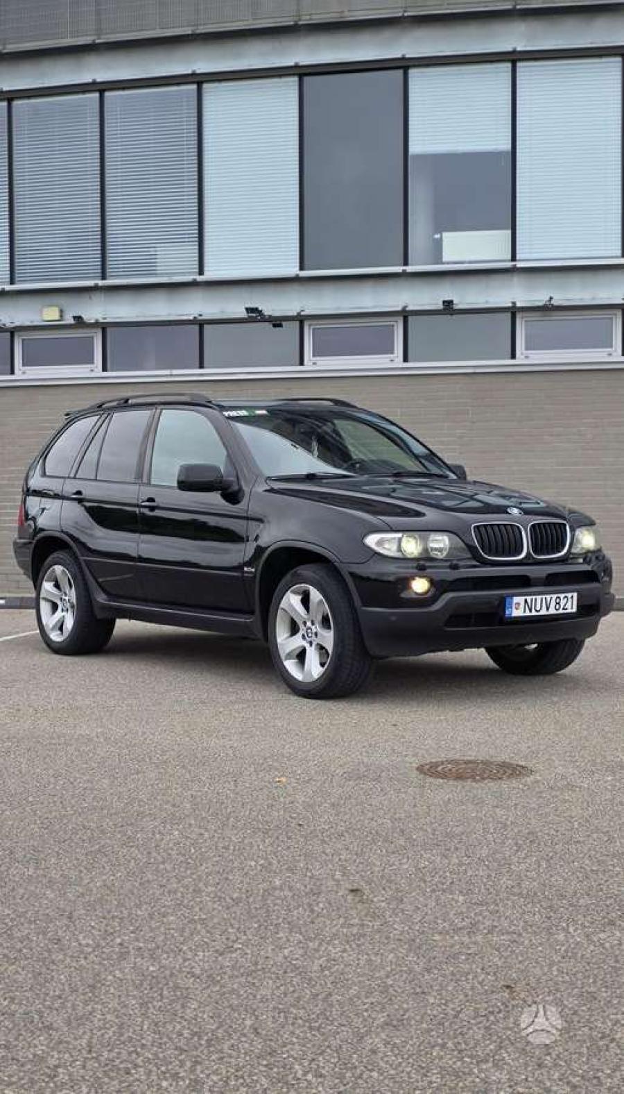 Black BMW X5 2005 in Kedainiai, with an engine capacity of 2.99 L and mileage of 274 thousand km for 5000 €, photo 4 on AUTOMOTO.COM.LV