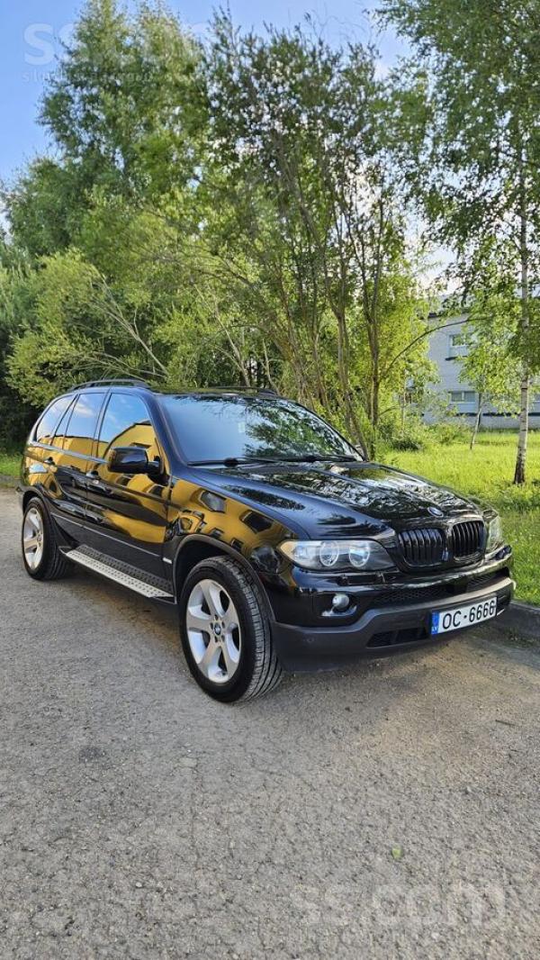Melns BMW X5 2005 Aizkraukle, ar dzinēja tilpumu 3.00 L un nobraukumu 297 tūkst. km par 5700 €, foto 1 vietnē AUTOMOTO.COM.LV