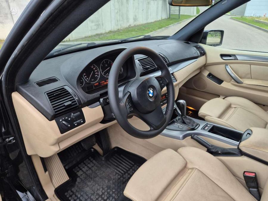 Melns BMW X5 2005 Utena, ar dzinēja tilpumu 2.99 L un nobraukumu 335 tūkst. km par 3990 €, foto 35 vietnē AUTOMOTO.COM.LV