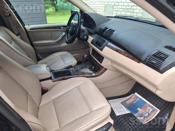 Black BMW X5 2005 in Valmiera, with an engine capacity of 3.00 L and mileage of 380 thousand km for 4200 €, photo 6 on AUTOMOTO.COM.LV