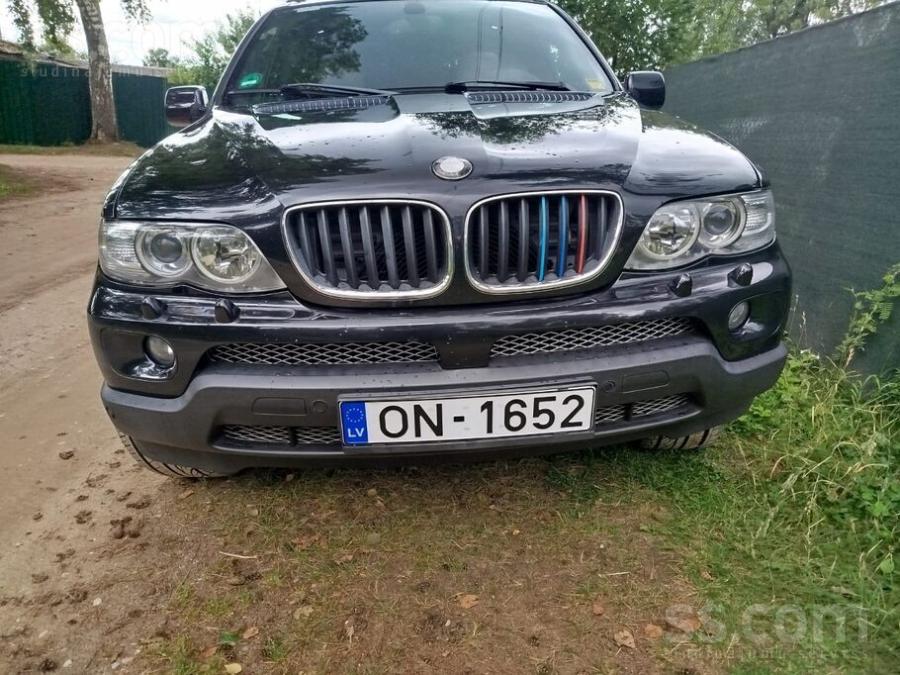 Black BMW X5 2005 in Daugavpils, with an engine capacity of 3.00 L and mileage of 310 thousand km for 6000 €, photo 1 on AUTOMOTO.COM.LV