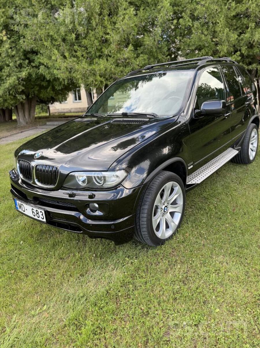 Black BMW X5 2005 in Balvi, with an engine capacity of 3.00 L and mileage of 385 thousand km for 9000 €, photo 1 on AUTOMOTO.COM.LV
