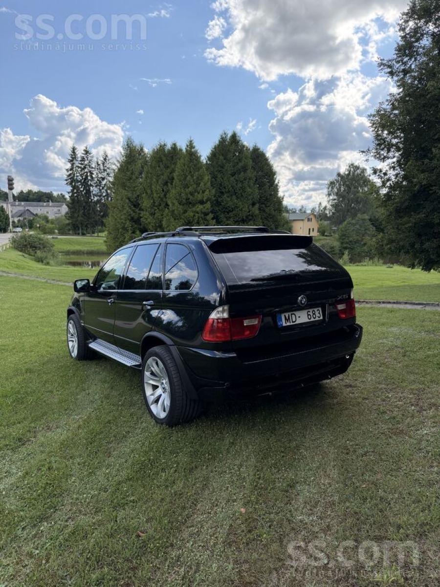 Black BMW X5 2005 in Balvi, with an engine capacity of 3.00 L and mileage of 385 thousand km for 9000 €, photo 4 on AUTOMOTO.COM.LV