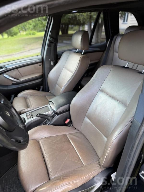 Black BMW X5 2005 in Balvi, with an engine capacity of 3.00 L and mileage of 385 thousand km for 9000 €, photo 6 on AUTOMOTO.COM.LV