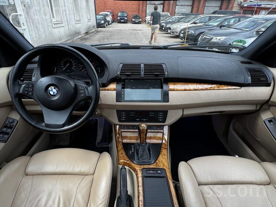 Melns BMW X5 2005 Daugavpils, ar dzinēja tilpumu 3.00 L un nobraukumu 0 tūkst. km par 6500 €, foto 14 vietnē AUTOMOTO.COM.LV