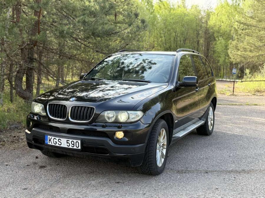 Black BMW X5 2005 in Visaginas, with an engine capacity of 2.99 L and mileage of 303 thousand km for 4500 €, photo 8 on AUTOMOTO.COM.LV