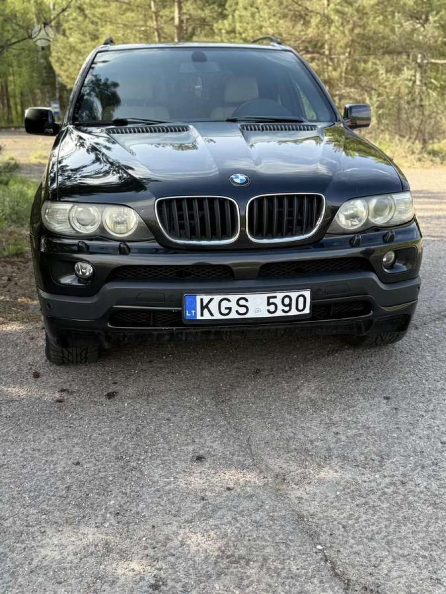 Black BMW X5 2005 in Visaginas, with an engine capacity of 2.99 L and mileage of 303 thousand km for 4500 €, photo 10 on AUTOMOTO.COM.LV