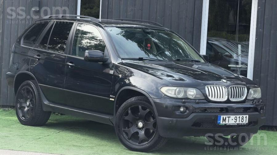 Black BMW X5 2005 in Riga, with an engine capacity of 3.00 L and mileage of 365 thousand km for 2950 €, photo 3 on AUTOMOTO.COM.LV