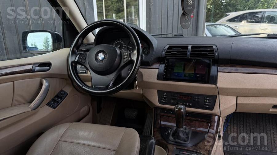 Black BMW X5 2005 in Riga, with an engine capacity of 3.00 L and mileage of 365 thousand km for 2950 €, photo 8 on AUTOMOTO.COM.LV