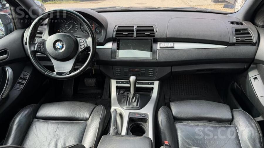 Black BMW X5 2005 in Riga, with an engine capacity of 3.00 L and mileage of 431 thousand km for 2850 €, photo 8 on AUTOMOTO.COM.LV