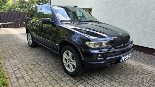 Black BMW X5 2005 in Jelgava, with an engine capacity of 3.00 L and mileage of 339 thousand km for 4650 €, photo 4 on AUTOMOTO.COM.LV