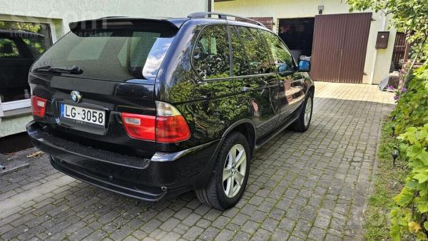 Black BMW X5 2005 in Jelgava, with an engine capacity of 3.00 L and mileage of 339 thousand km for 4650 €, photo 6 on AUTOMOTO.COM.LV