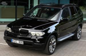 Black BMW X5 2005 in Kaunas, with an engine capacity of 3.00 L and mileage of 0 thousand km for 4300 €, photo 9 on AUTOMOTO.COM.LV