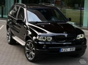 Melns BMW X5 2005 Kauņa, ar dzinēja tilpumu 3.00 L un nobraukumu 0 tūkst. km par 4300 €, foto 1 vietnē AUTOMOTO.COM.LV