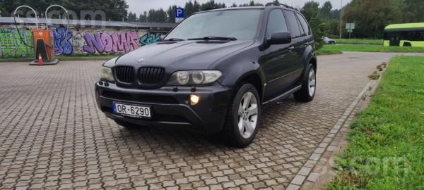 Черный БМВ Х5 2005 в Рига, объемом двигателя 3.00 л и пробегом 402 тыс. км за 4500 €, фото 1 на AUTOMOTO.COM.LV