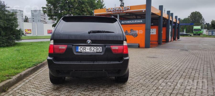 Black BMW X5 2005 in Riga, with an engine capacity of 3.00 L and mileage of 402 thousand km for 4750 €, photo 9 on AUTOMOTO.COM.LV