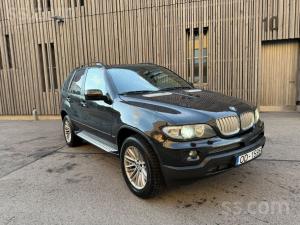 Black BMW X5 2005 in Riga, with an engine capacity of 3.00 L and mileage of 424 thousand km for 4590 €, photo  on AUTOMOTO.COM.LV