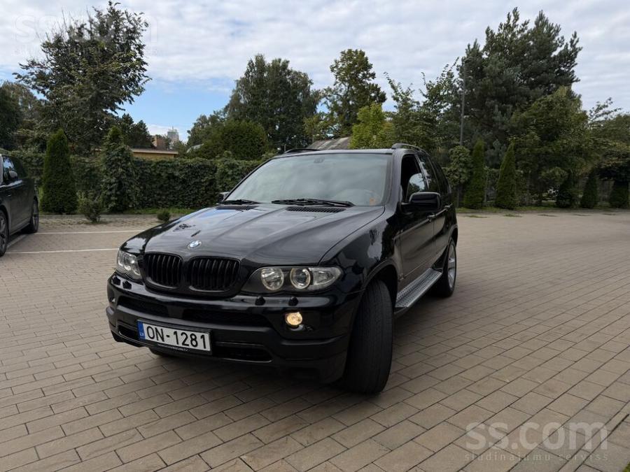 Черный БМВ Х5 2005 в Рига, объемом двигателя 3.00 л и пробегом 0 тыс. км за 6800 €, фото 1 на AUTOMOTO.COM.LV