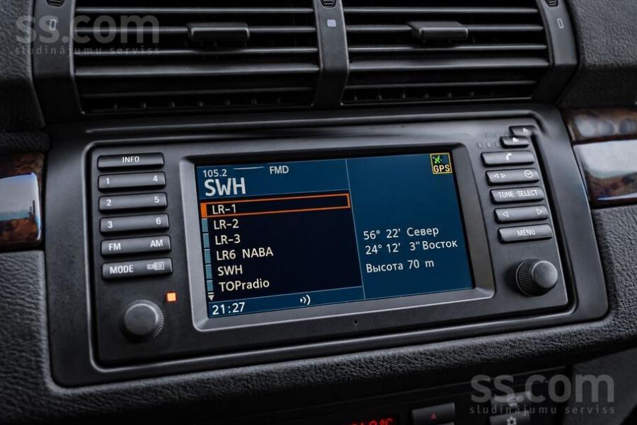 Black BMW X5 2005 in Riga, with an engine capacity of 3.00 L and mileage of 316 thousand km for 4950 €, photo 23 on AUTOMOTO.COM.LV