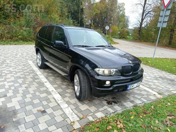 Черный БМВ Х5 2005 в Елгава, объемом двигателя 3.00 л и пробегом 351 тыс. км за 4000 €, фото 1 на AUTOMOTO.COM.LV
