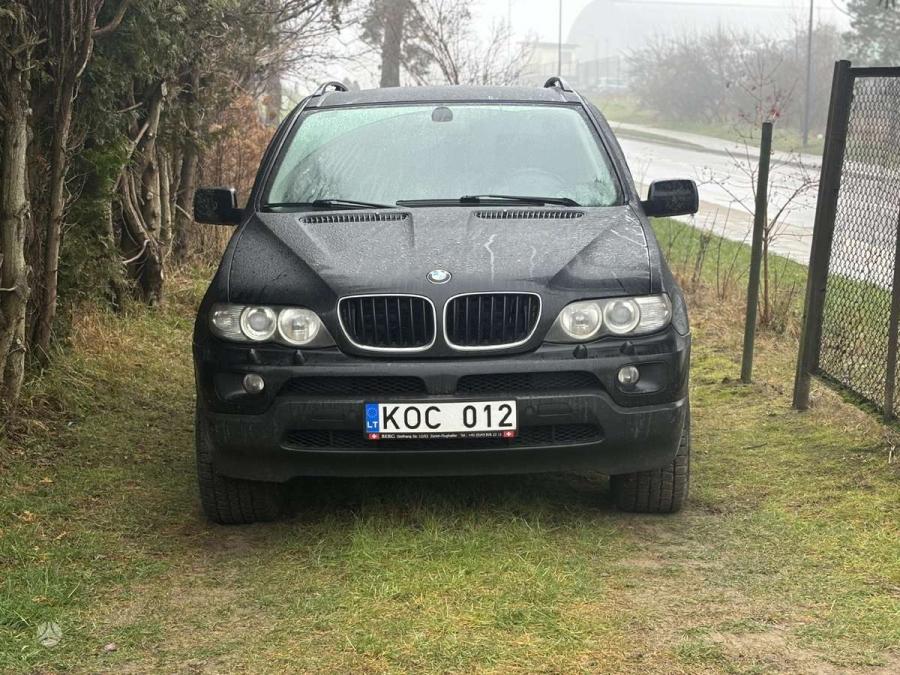 Black BMW X5 2006 in Vilnius, with an engine capacity of 3.00 L and mileage of 354 thousand km for 6000 €, photo 1 on AUTOMOTO.COM.LV
